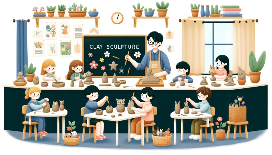 Clay Figurine - American academy of fine arts - 6crickets