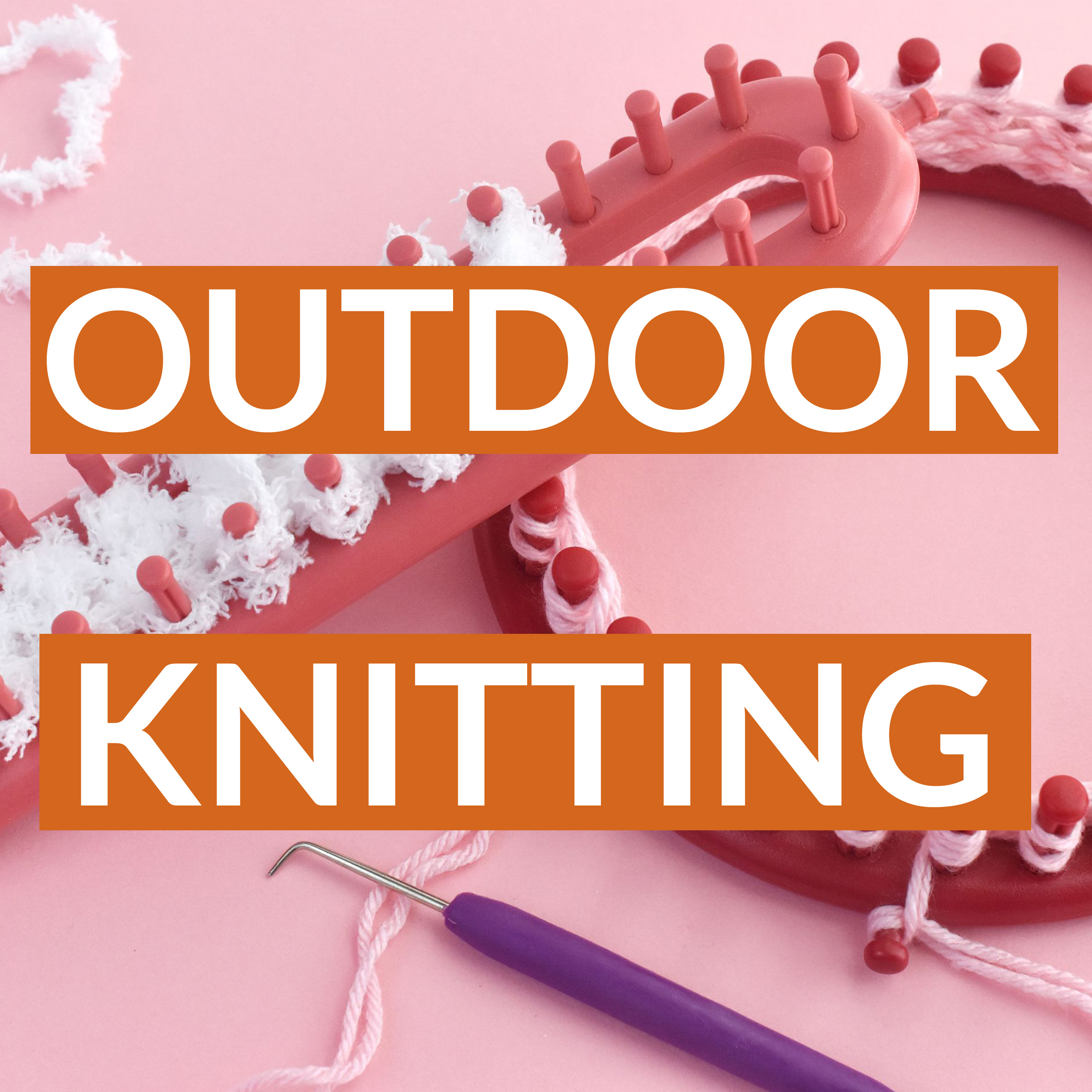 Outdoor Loom Knitting and Finger Weaving - Little Hands Creations ...